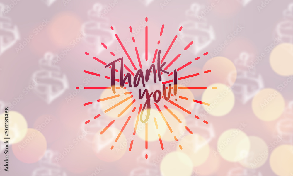 Thank You Card. Hand Written Lettering for Title, Heading, Photo ...