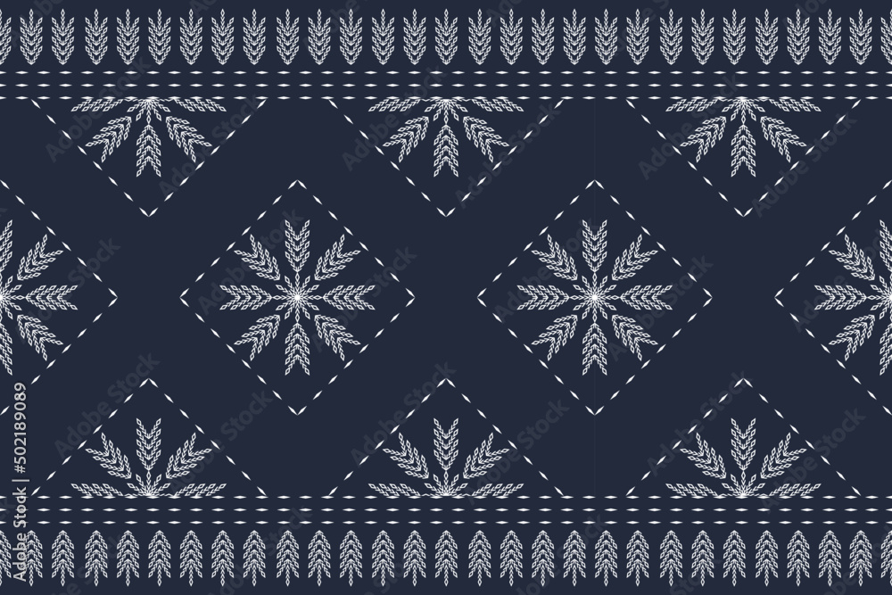 Abstract mandala flower art. Geometric ethnic seamless pattern ...
