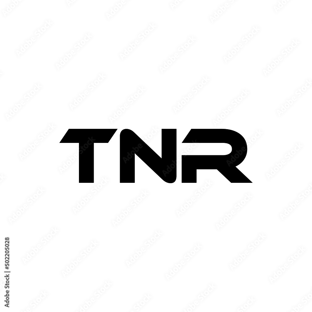 TNR letter logo design with white background in illustrator, vector logo modern alphabet font ...