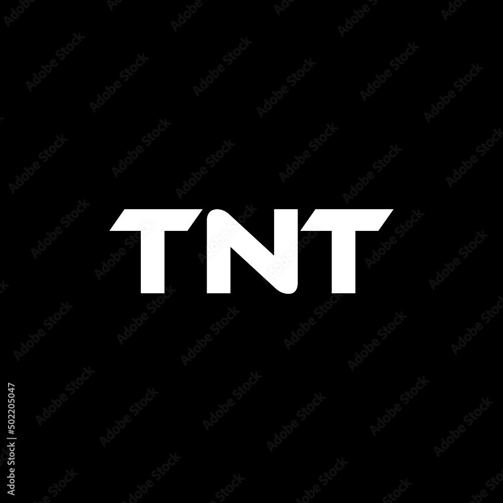 TNT letter logo design with black background in illustrator, vector ...