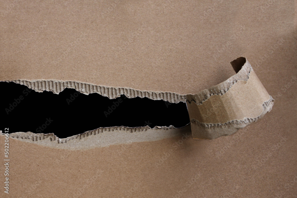 Poster blank cardboard form, craft paper, hole with Human eye, Young ...