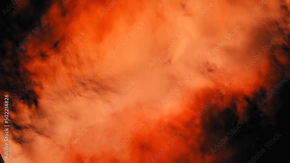Animation of colored smoke on a black background. Animation. The smoke ...