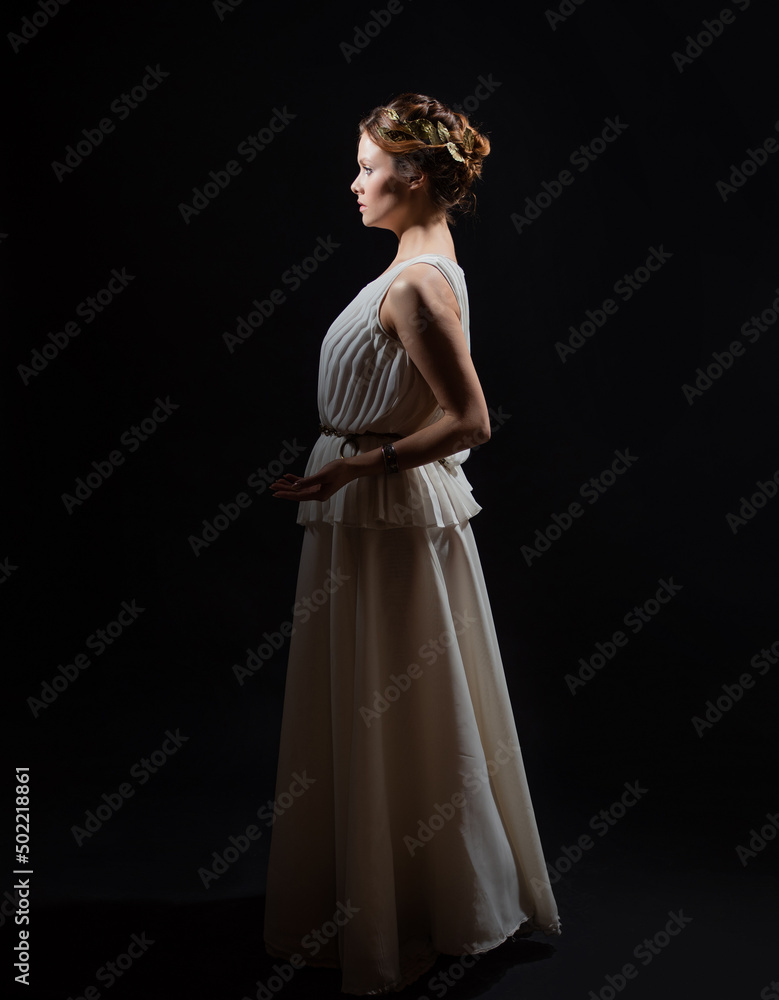An ancient heroine, a young woman in the image of an ancient Greek ...