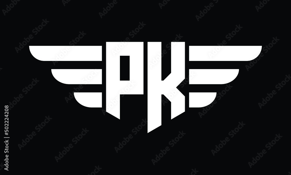 PK logo design vector template | monogram logo | abstract logo ...