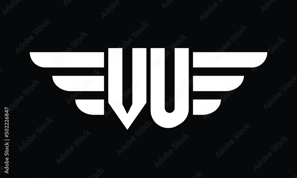 VU logo design vector template | monogram logo | abstract logo ...