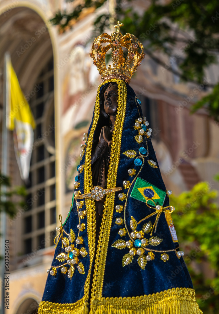 Nossa Senhora Aparecida, a santa padroeira do Brasil Stock Photo ...