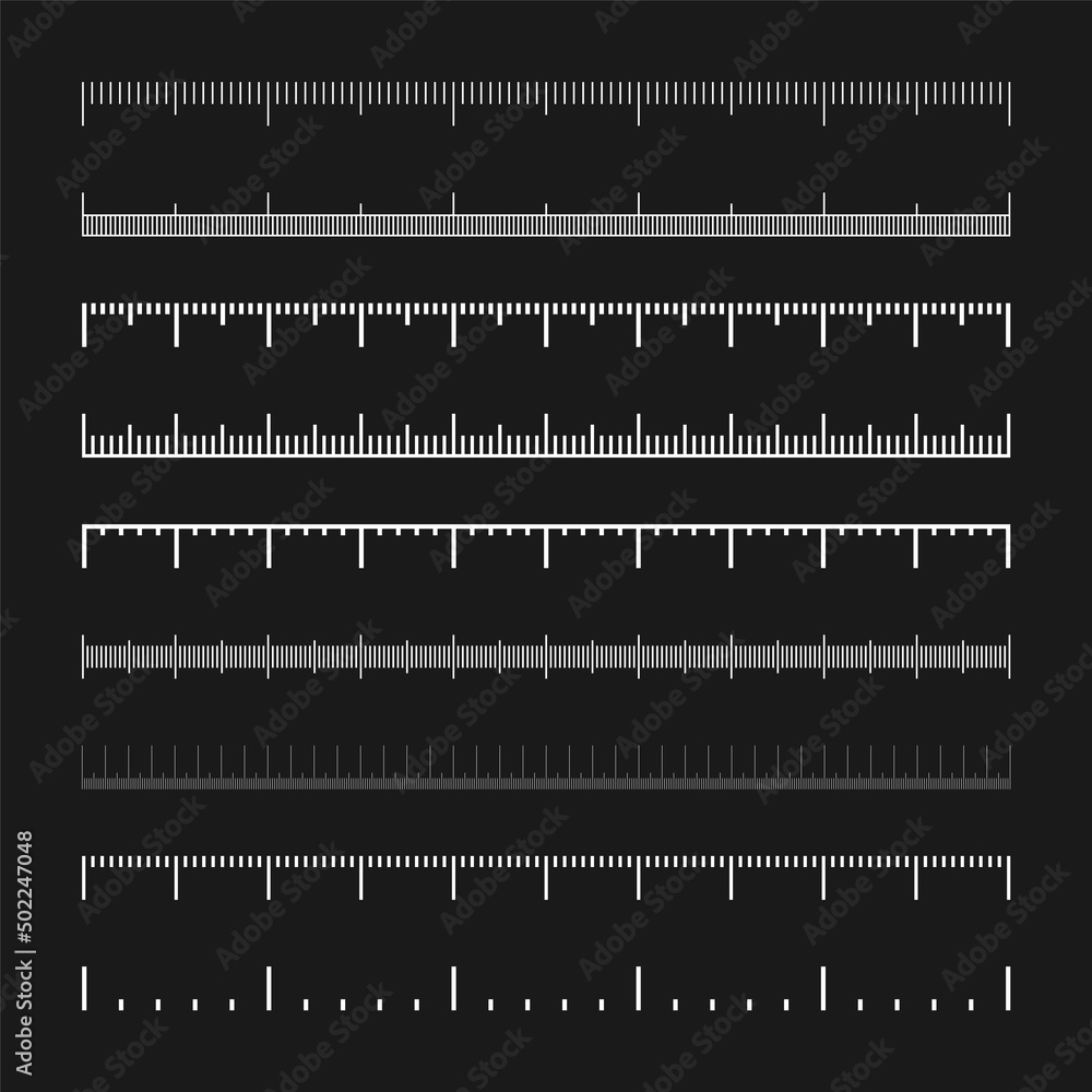 Various Measurement Scales With Divisions Realistic White Scale For various-measurement-scales-with-divisions-realistic-white-scale-for
