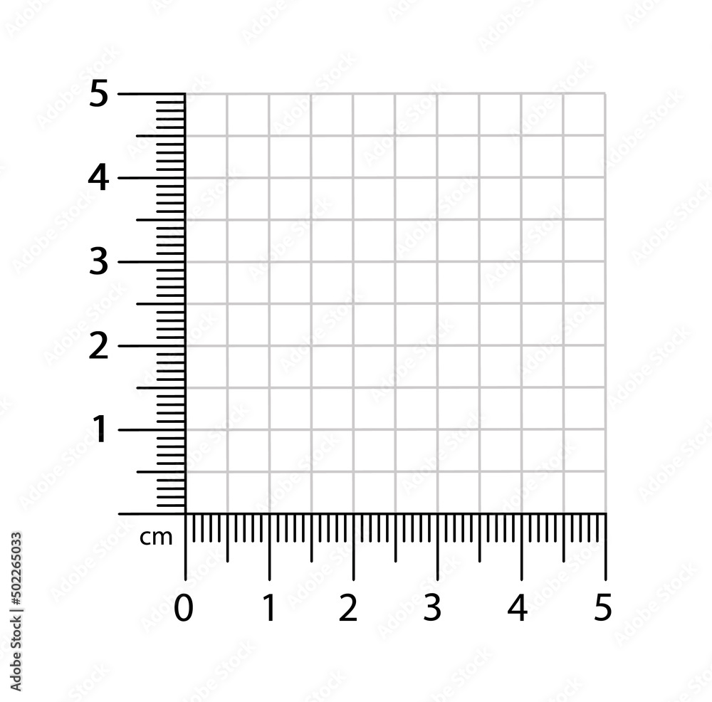 Corner ruler from on the graph grid paper. Corner ruler vector. Size ...
