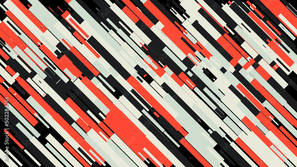 Abstract animation of colorful line patterns moving diagonally on the ...