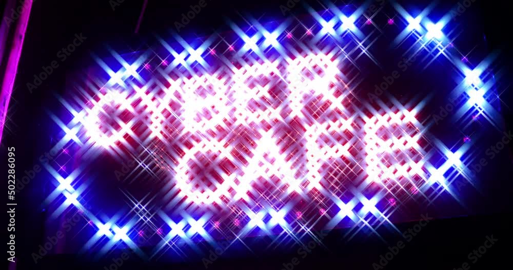 Cyber Cafe Inscription signage neon sign with star filter - welcome ...