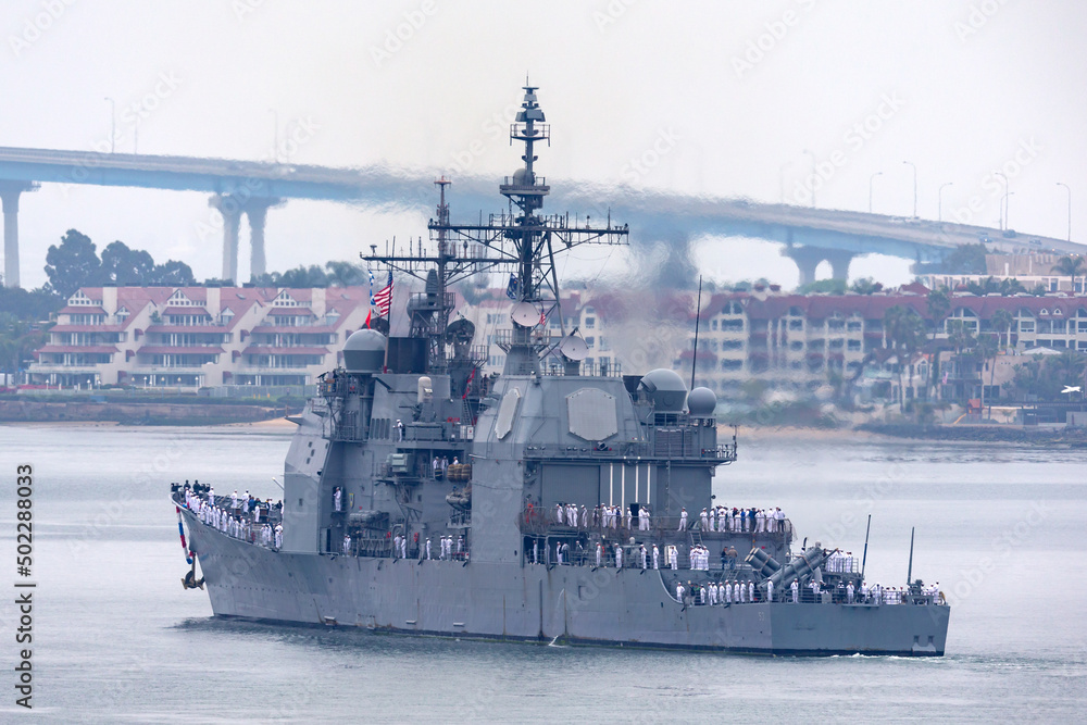 San Diego, California, USA - April 29, 2013: USS John Paul Jones (DDG ...