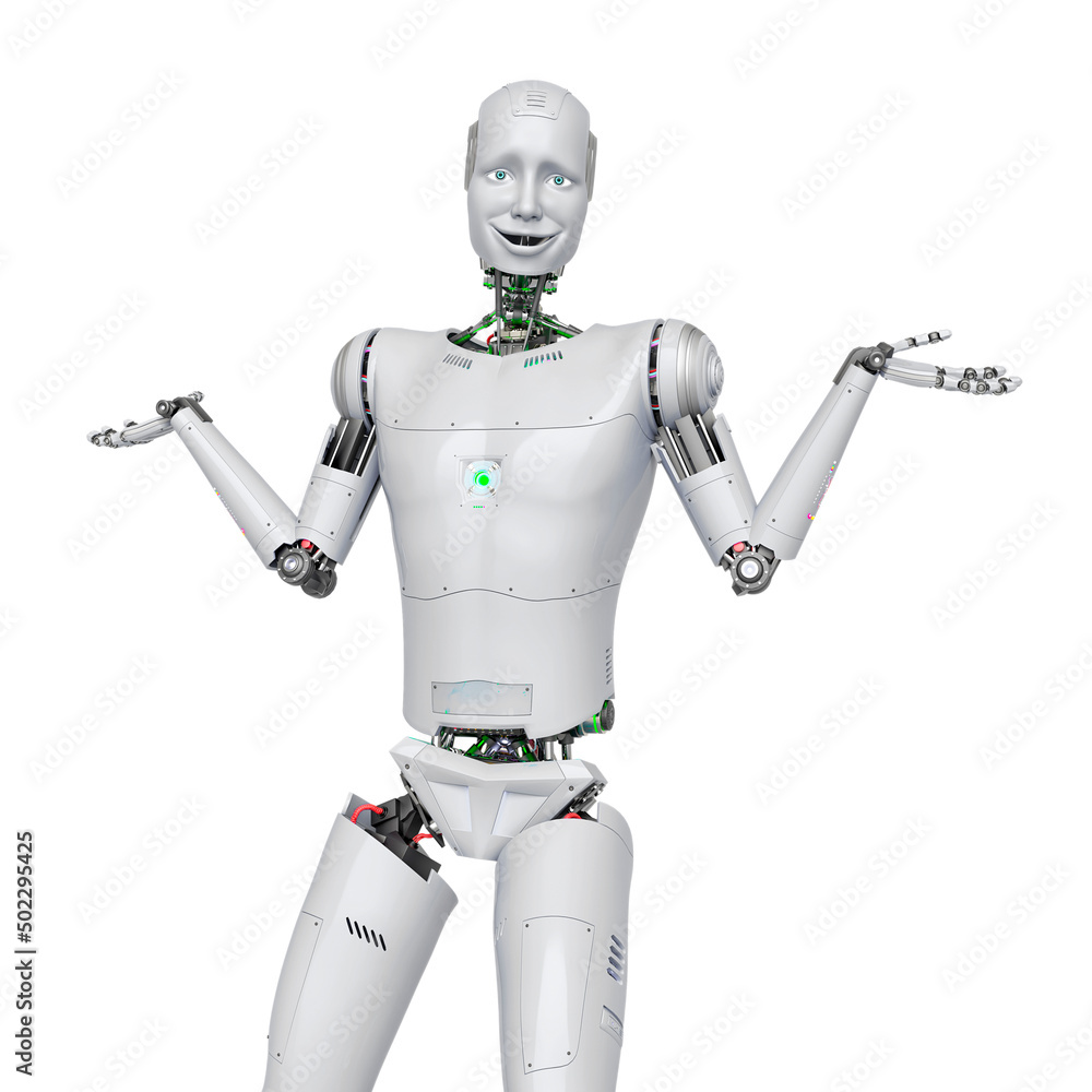 almost human cyberman do not know what to do Stock Illustration | Adobe ...