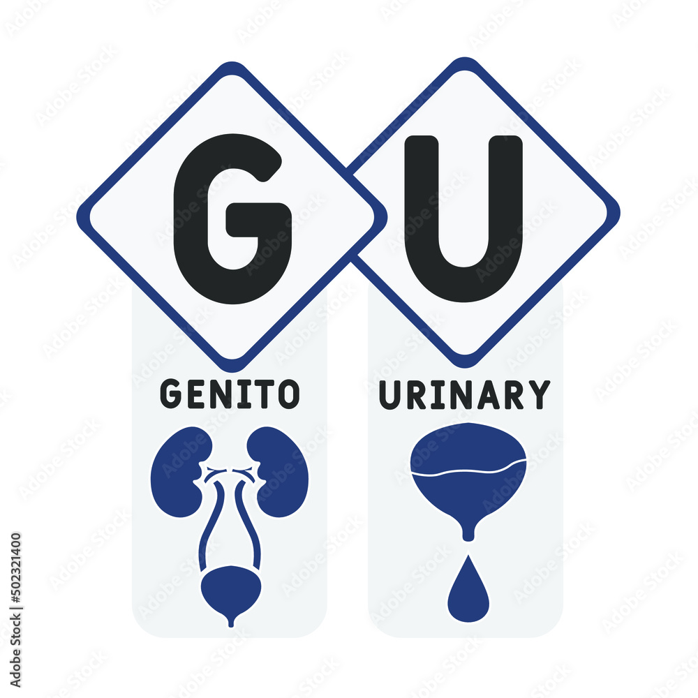 GU - Genitourinary acronym. medical concept background. vector ...