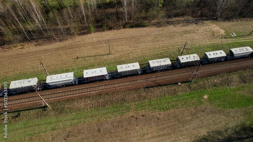 Freight Cars Deliver bulk Materials and gravel. Open Hoppers on ...