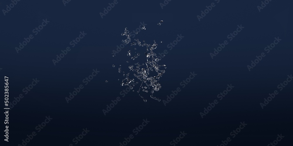 water Splash 3D render illustration Stock Photo | Adobe Stock