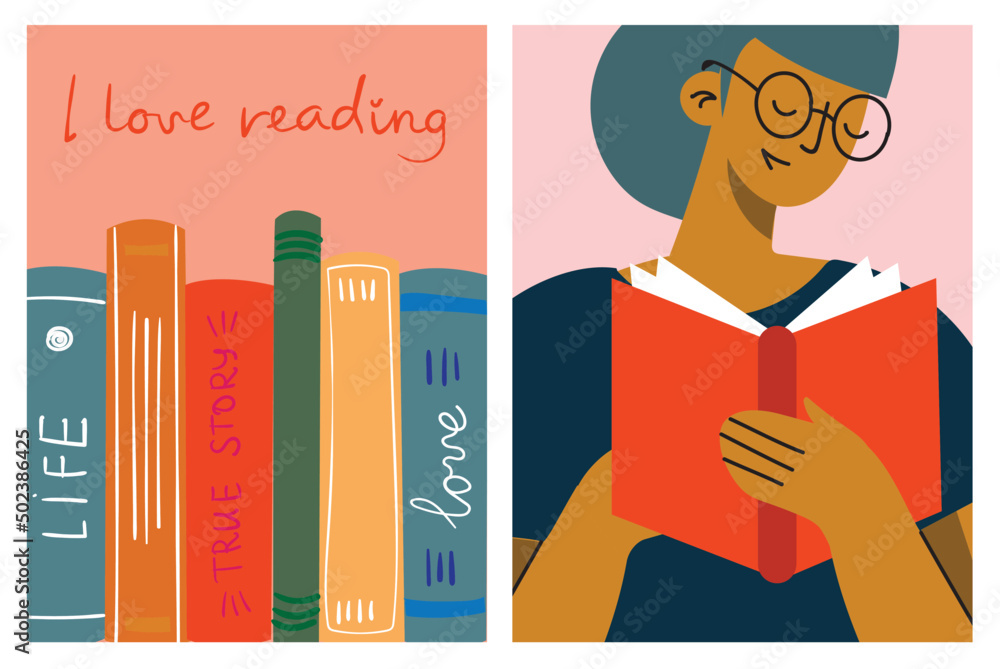 The concept of reading day. People hold a book in their hands. Human ...