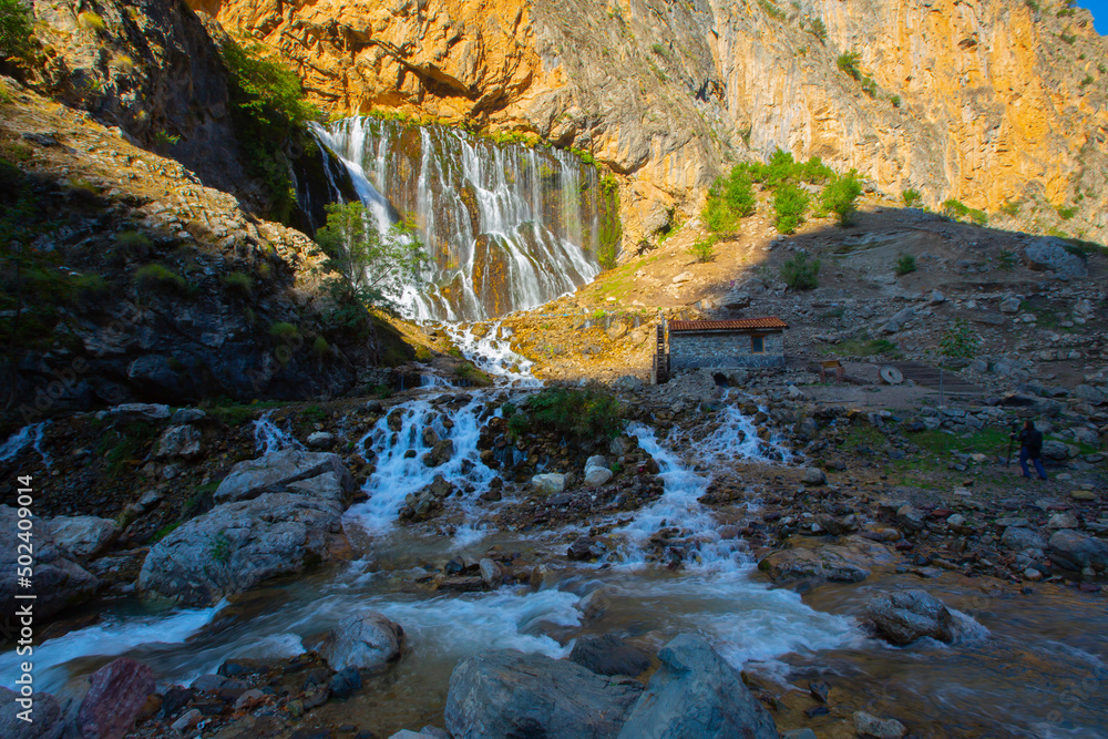Kapuzbasi Waterfalls, which are a group of waterfalls in the province ...