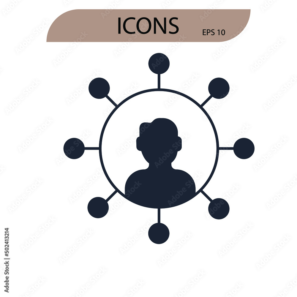 stockholder icons symbol vector elements for infographic web Stock ...