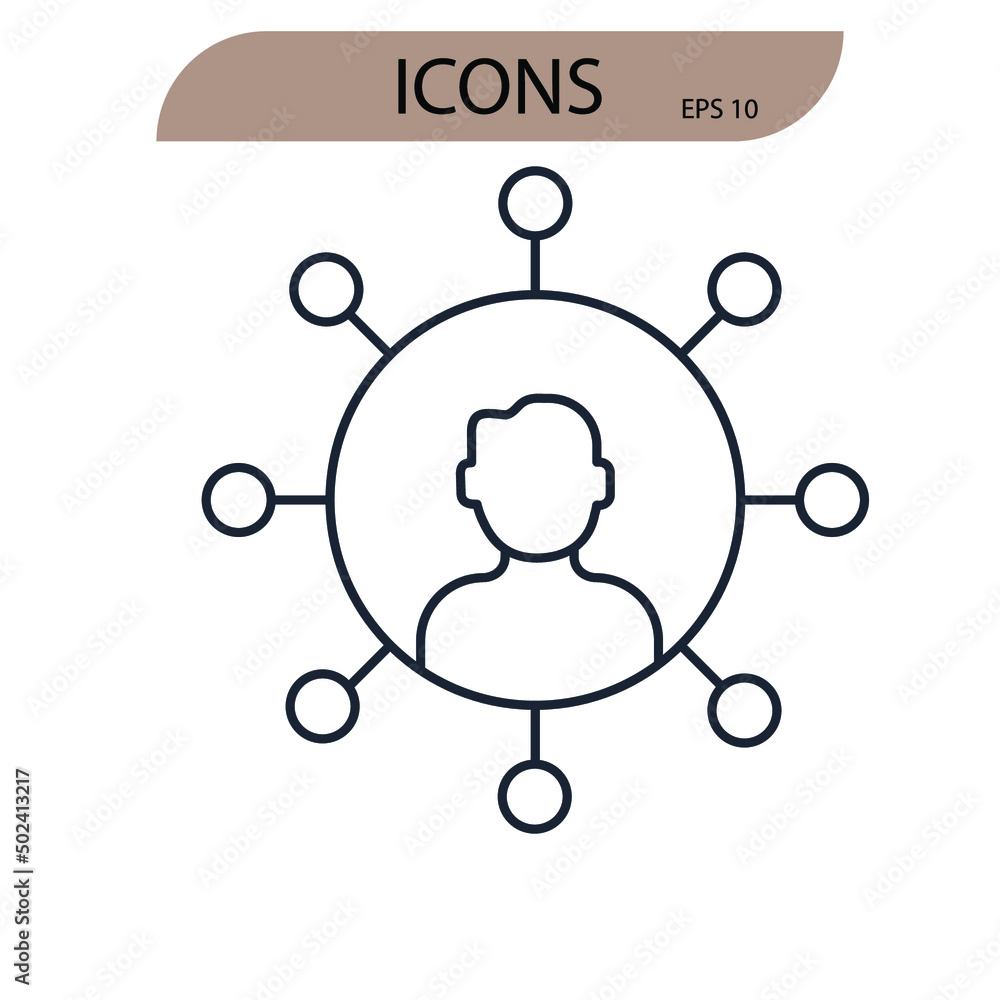 stockholder icons symbol vector elements for infographic web Stock ...