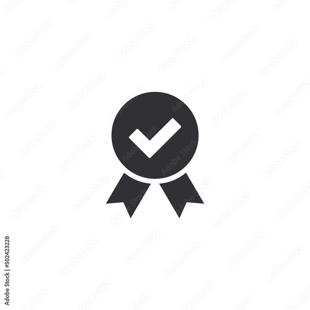 Certificate icon. Premium quality. Achievement badge. Profile ...