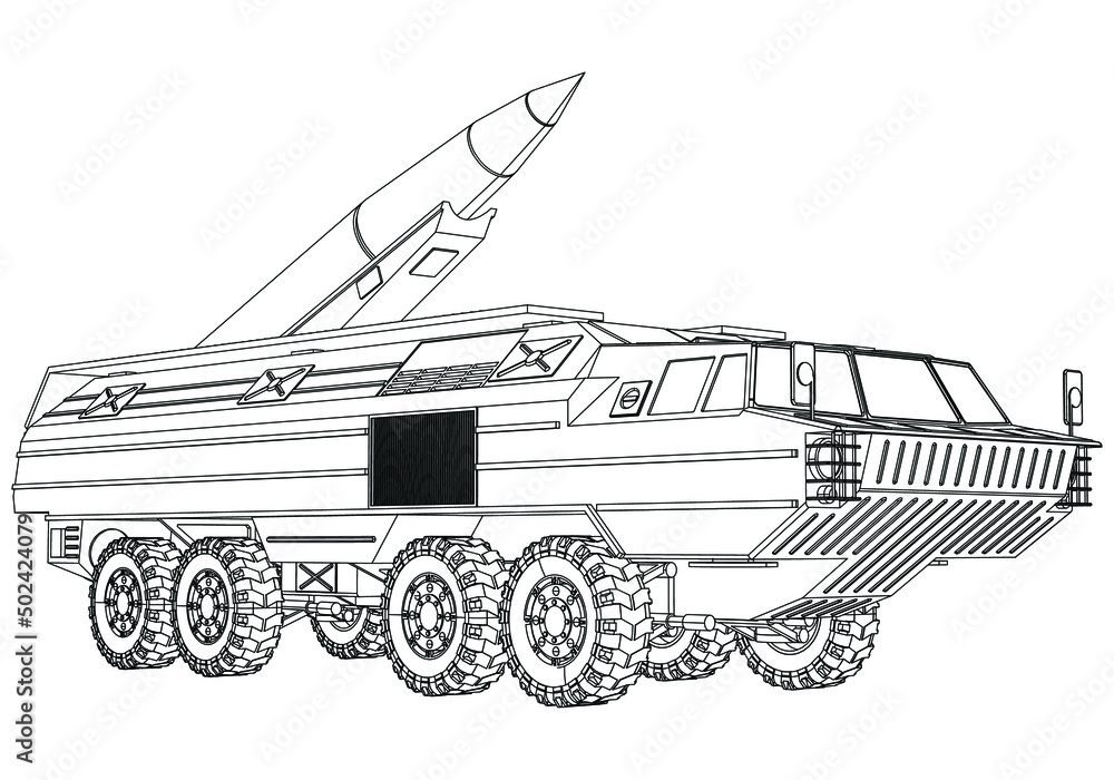 Air defense system. Rockets and shells. Special military equipment. Air ...