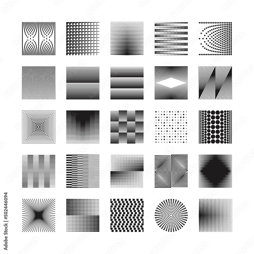 Abstract Minimalist Vector Graphics With Digital Transition Effect ...