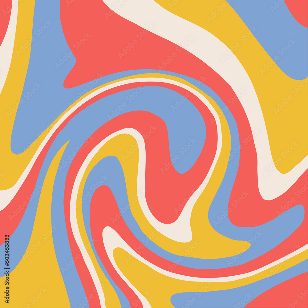 1960s Hippie Wallpaper fluid Design. Trippy Glitchy Background for ...