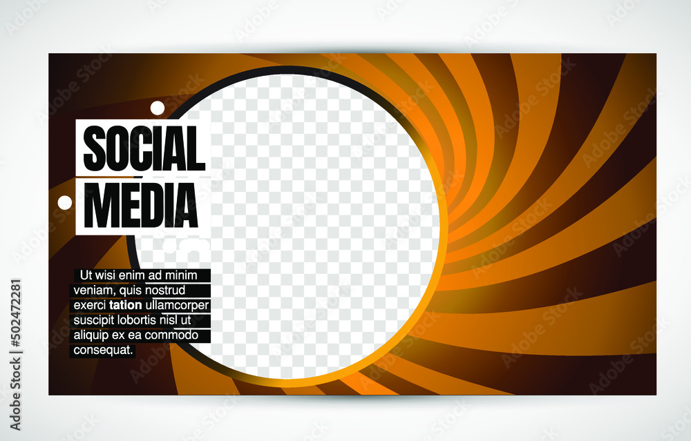 Modern corporate frame. Creative social media layout ready for use ...