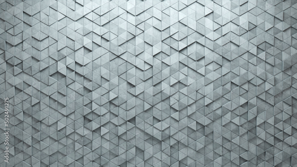 Triangular, Futuristic Wall background with tiles. 3D, tile Wallpaper ...