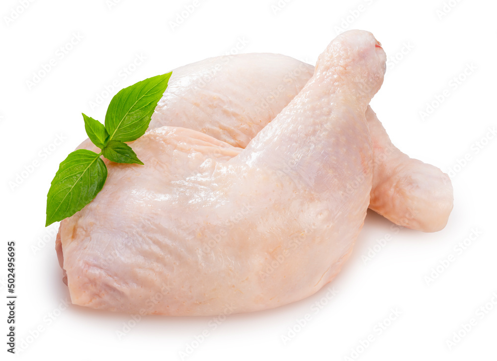 Fresh Chicken legs isolated on white background, Raw chicken drumsticks ...