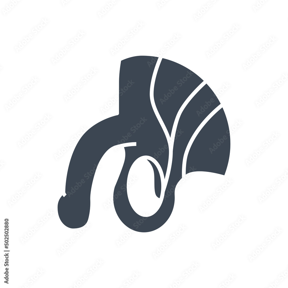 Male Reproductive System Vector Glyph Icons Stock Vector Adobe Stock