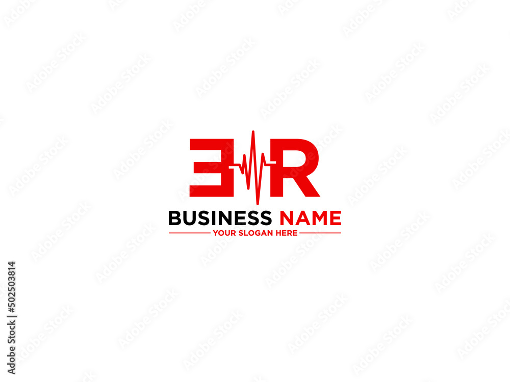 Abstract ER Logo Design, Letter Er re Logo Icon Vector Image For ...