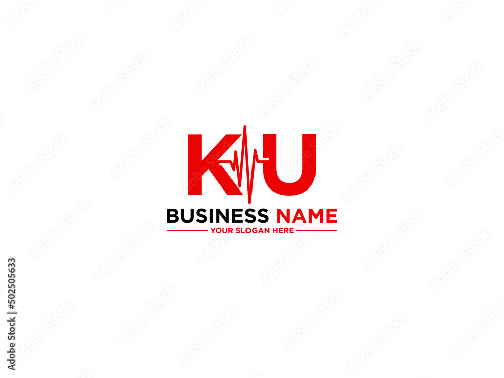 Monogram KU Logo Icon, Typography Ku uk Logo Letter Vector Image Design For all kind of use ...