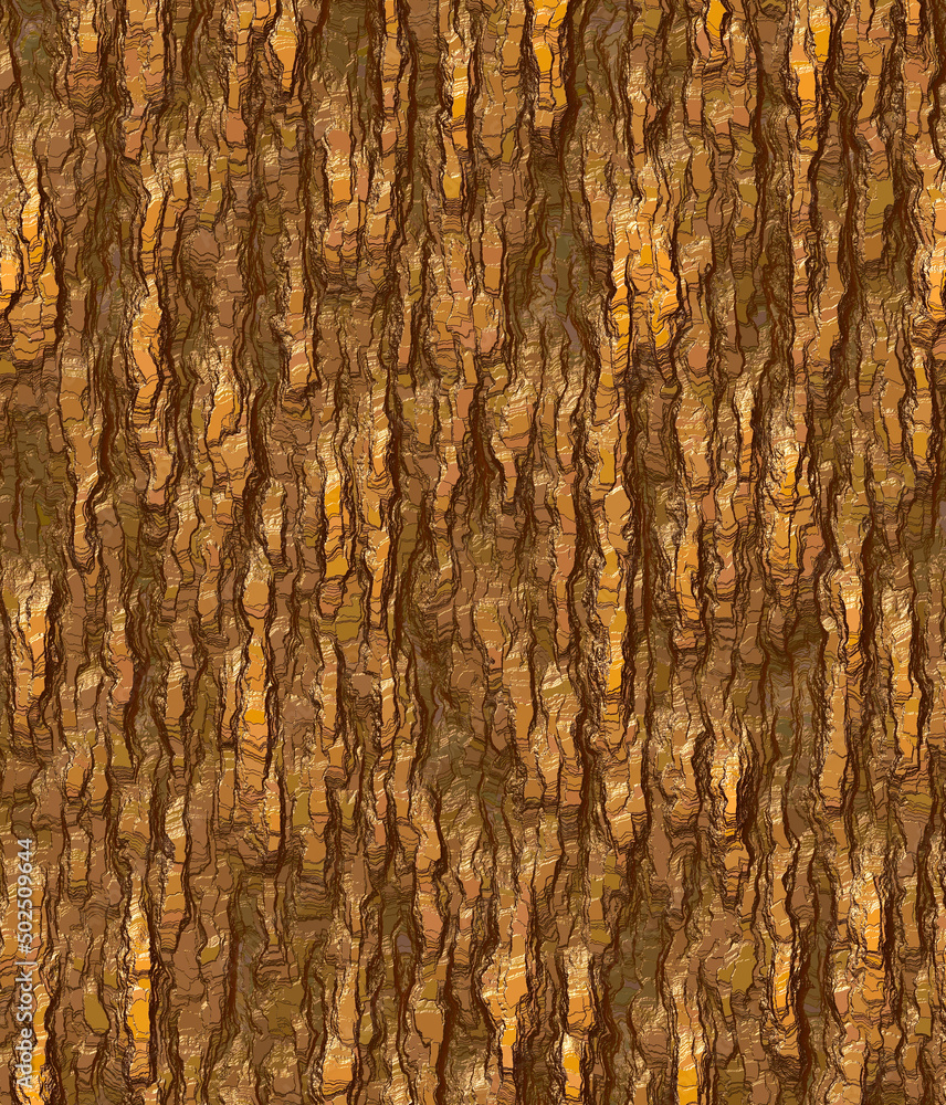 Seamless bark texture. Endless wooden background for web fill or ...
