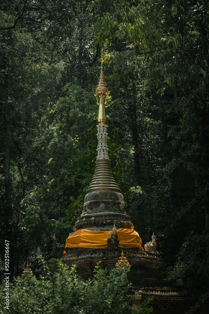 Ancient pagoda of Wat Palad or Wat Pha Lat temple the secret hidden ...