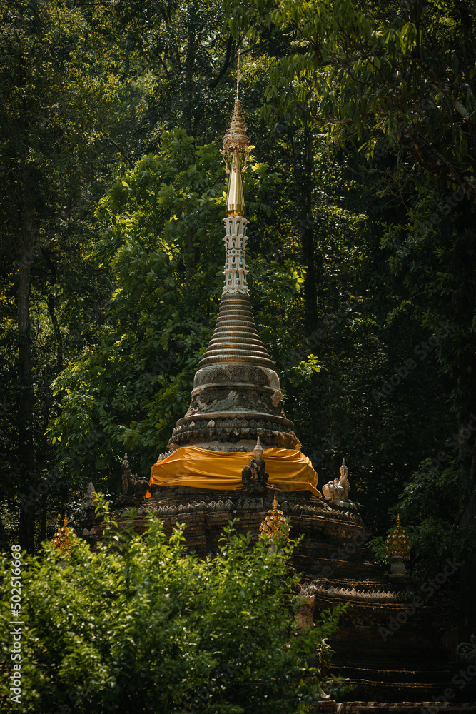 Ancient pagoda of Wat Palad or Wat Pha Lat temple the secret hidden ...