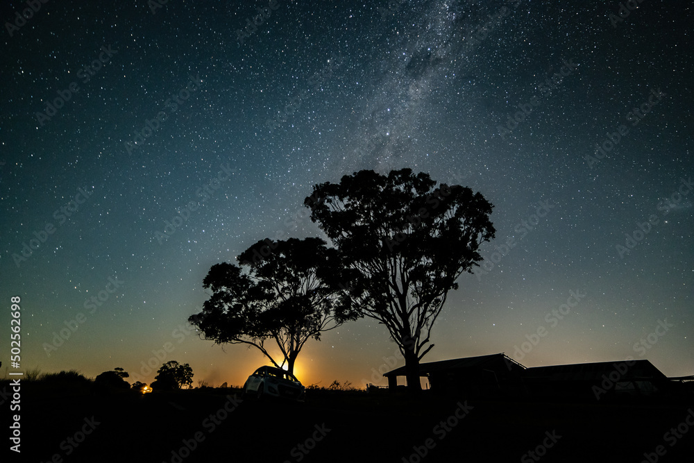 Australian night sky with milky way Stock Photo | Adobe Stock