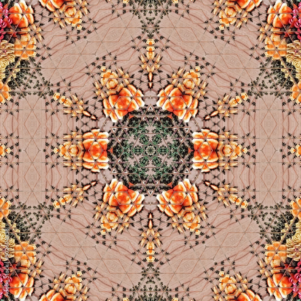 Artistic print design for textile, greeting card, brochure, menu, flyer ...