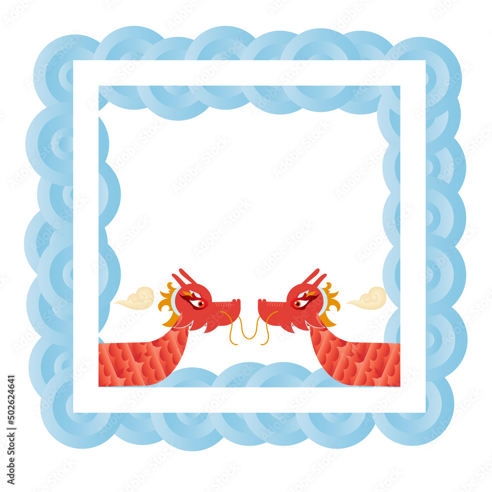 Chinese dragon boat festival, china clipart traditional frame border ...