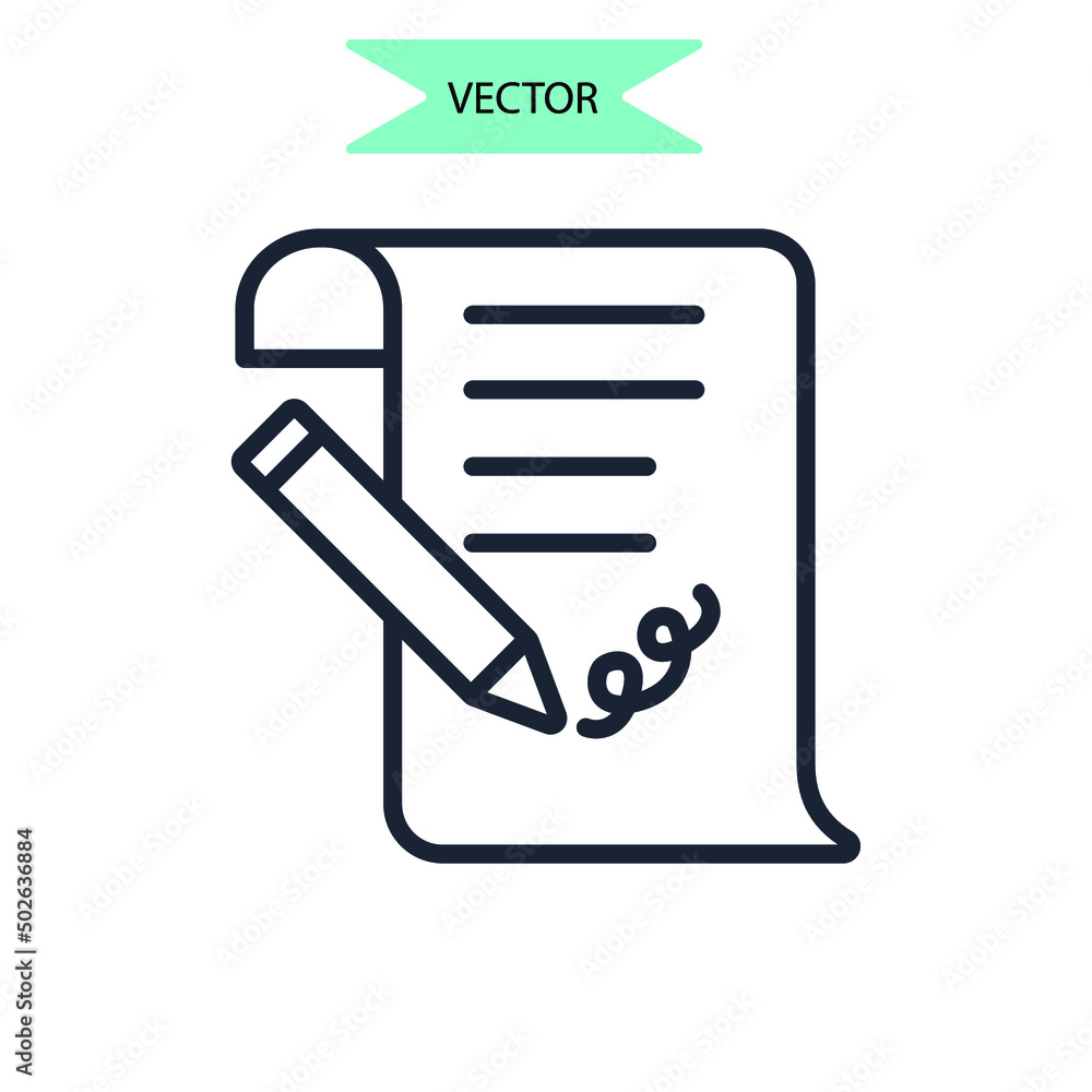 nda icons symbol vector elements for infographic web Stock Vector ...