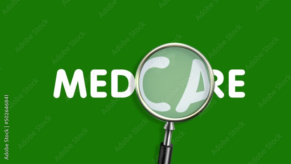 medicare magnifying glass hovering over the word Facts motion animation ...