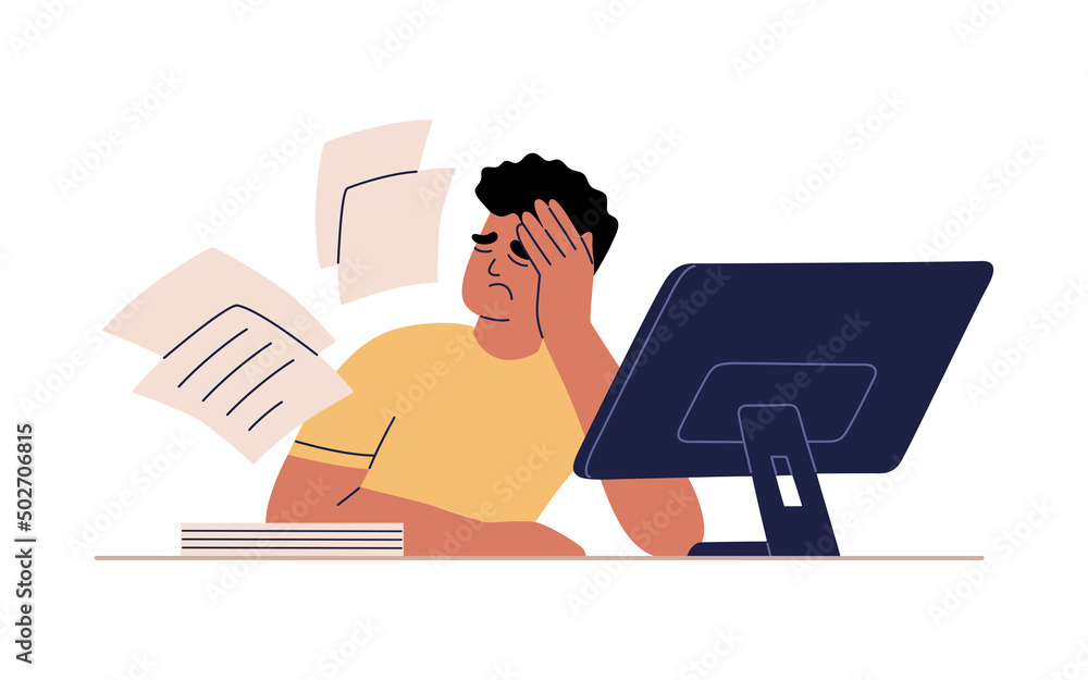 Hardworking Person Cartoon