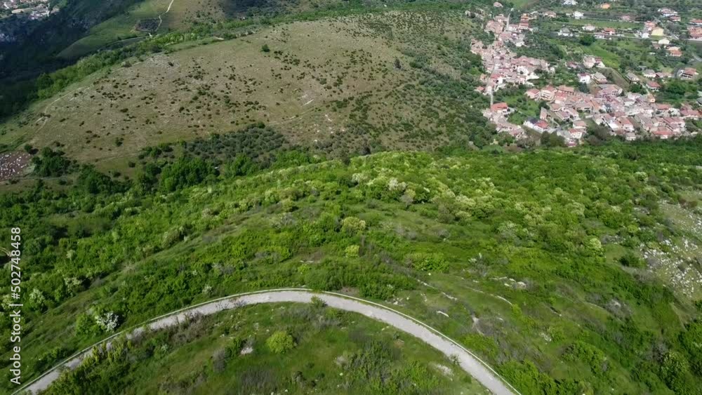 Ancient Norman Castle with the Sanctuary of Maria SS. della ...