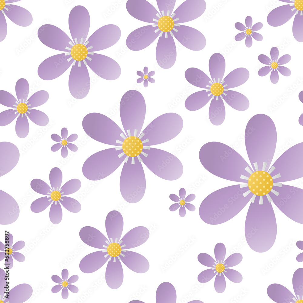 Cute Purple Flower Background