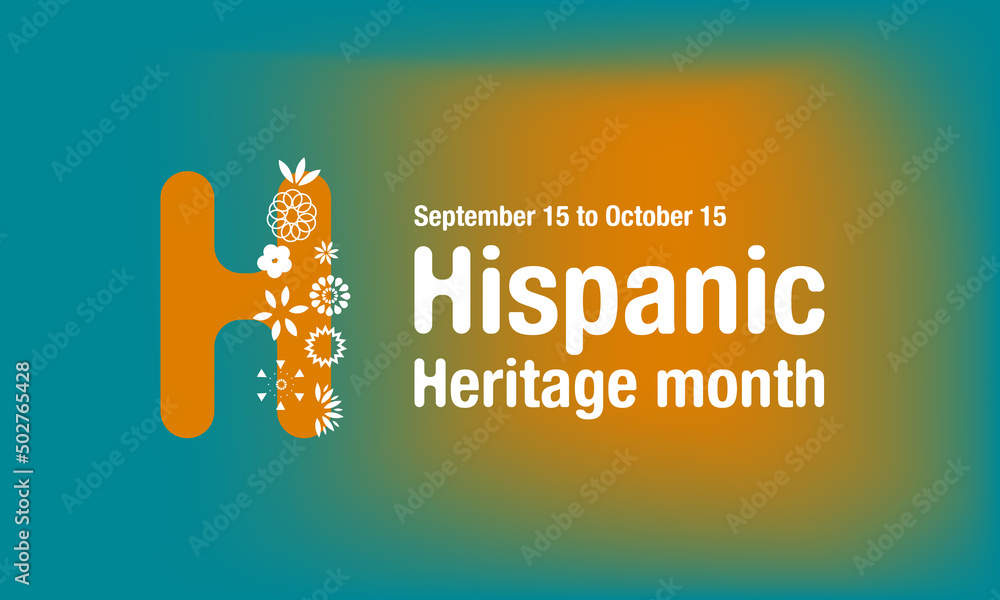 Hispanic Heritage Month. National Hispanic Heritage Month text, Papel ...