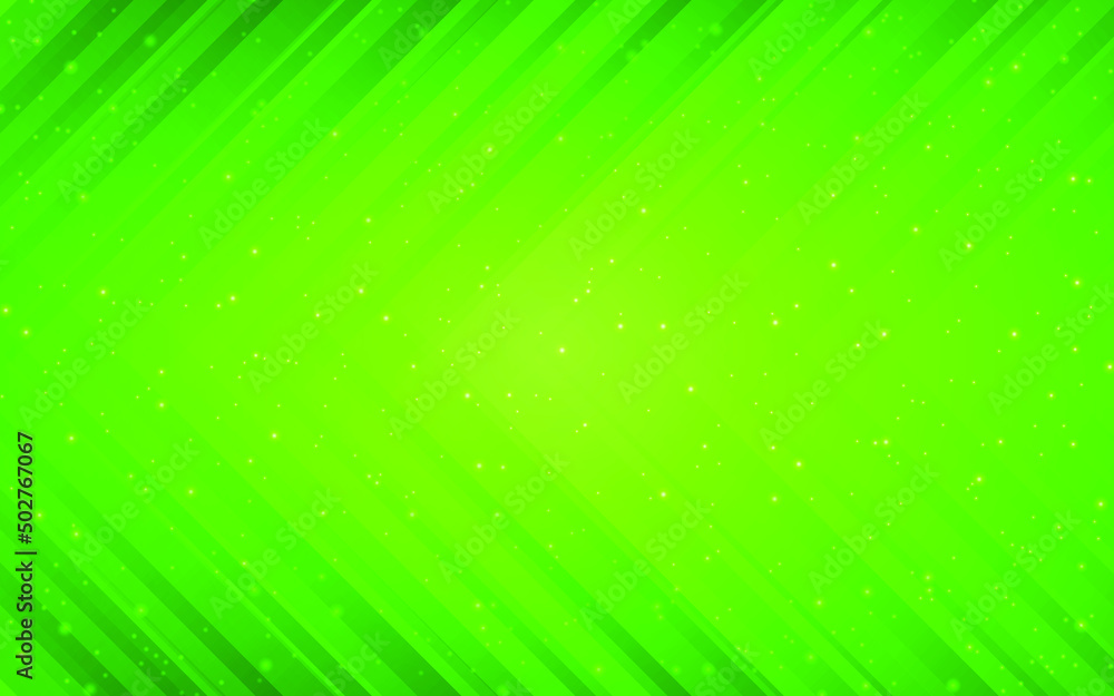 Abstract green diagonal lines with glitter particles for background ...