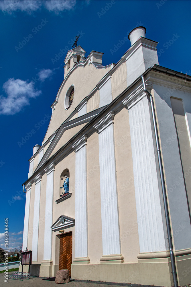 General view and close-up of architectural details of the sacred ...
