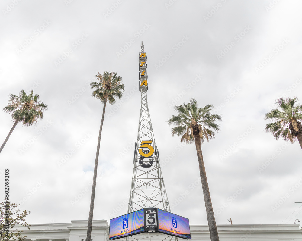 Los Angeles, CA, USA - May 2, 2022: Exterior of KTLA television studios ...