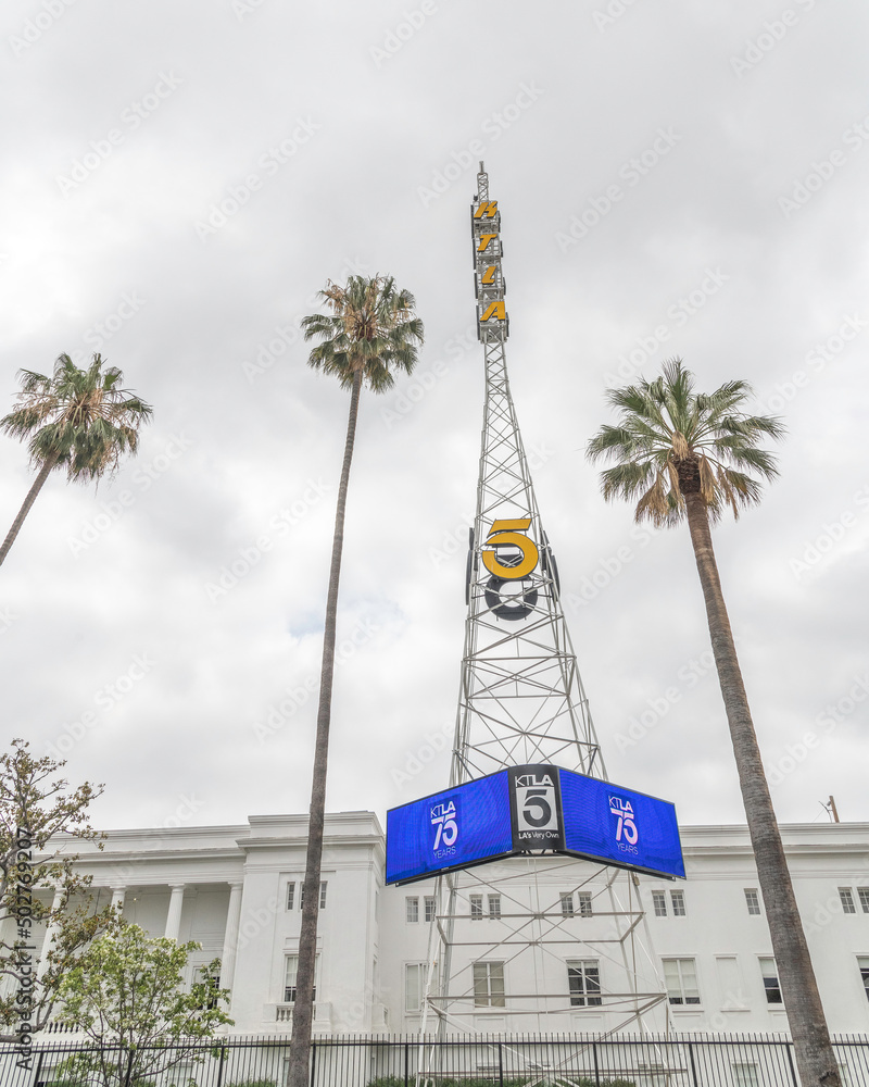 Los Angeles, CA, USA - May 2, 2022: Exterior of KTLA television studios ...