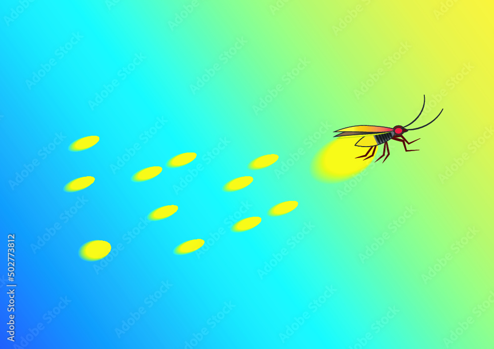 firefly. blue glitter particles, shine confetti and glowing lights ...